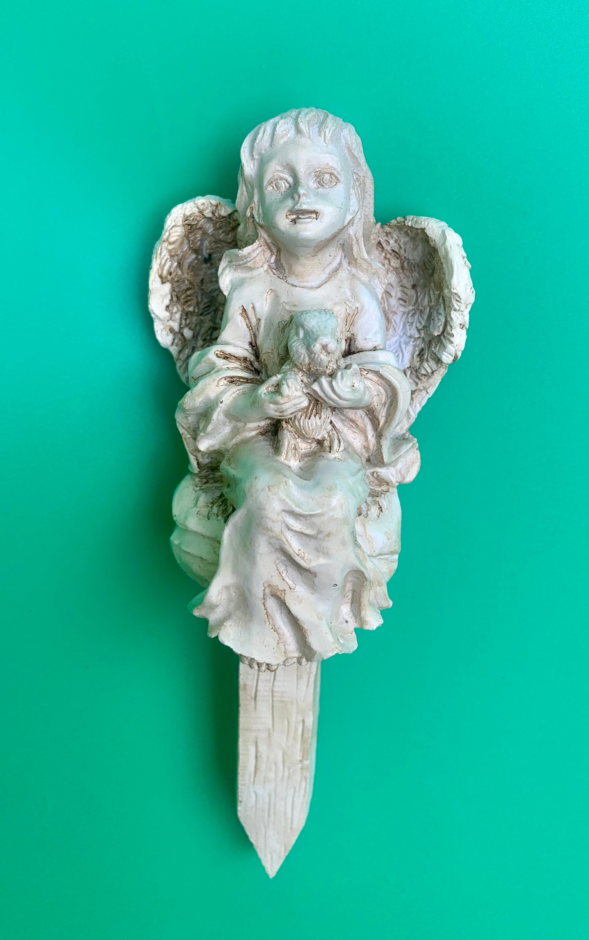 Vintage Angel 6" Plant Stake Shovel Ornament Garden Decoration ...
