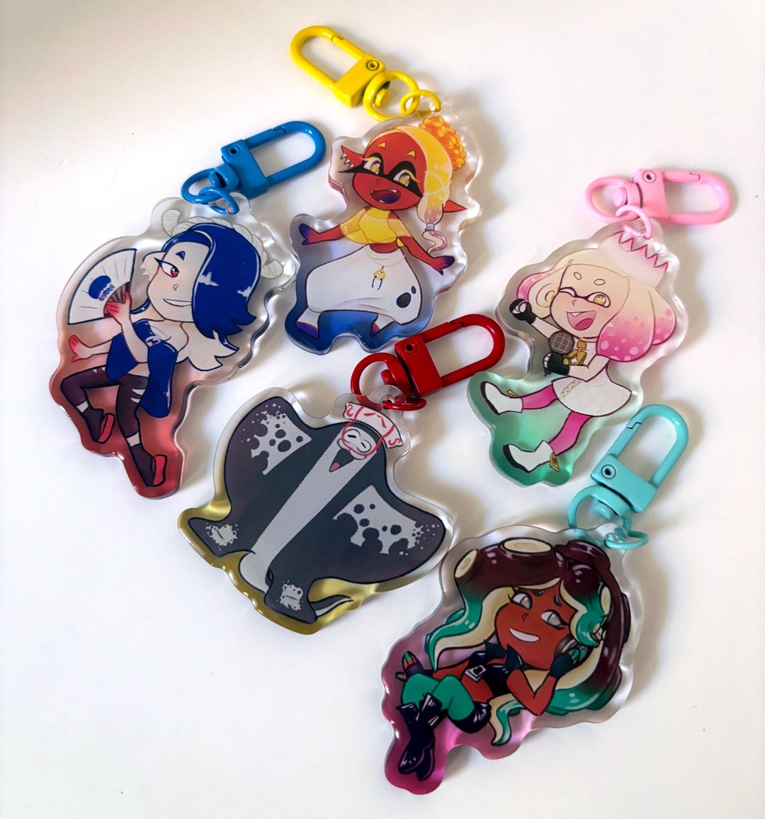 Splatoon Idol Epoxy Keychains - Etsy