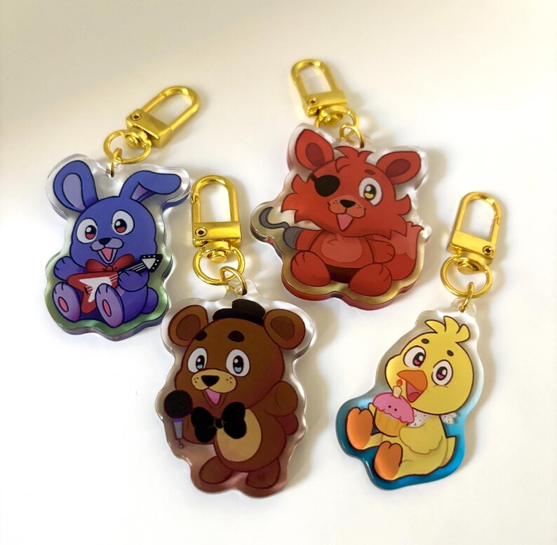 FNAF 2 Inch Epoxy Keychains - Etsy