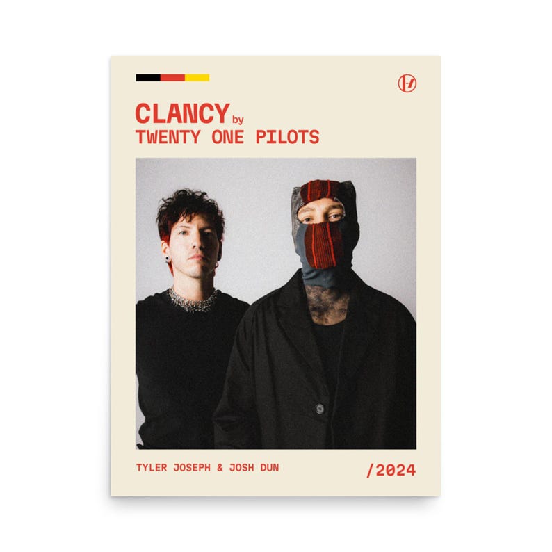 Twenty One Pilots Clancy Poster - Red - Etsy