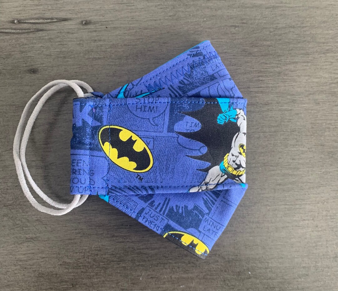 BATMAN Adjustable Available Adults, Kids, Toddlers Face Mask 3d/origami ...