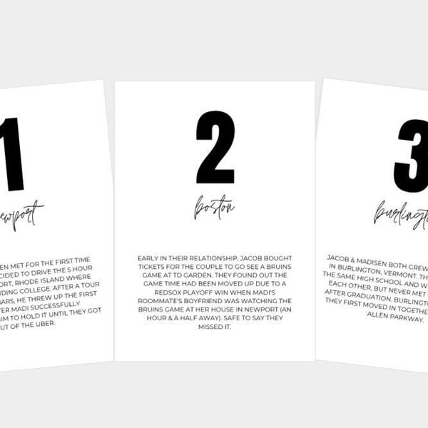 Wedding Table Location Template - Etsy