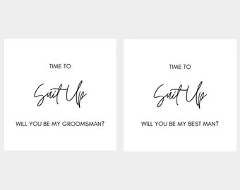 Best Man Proposal Card Template - Etsy