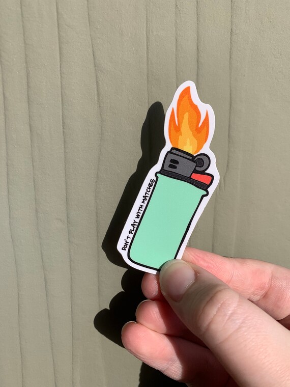 Don't Play with Matches Sticker | Etsy