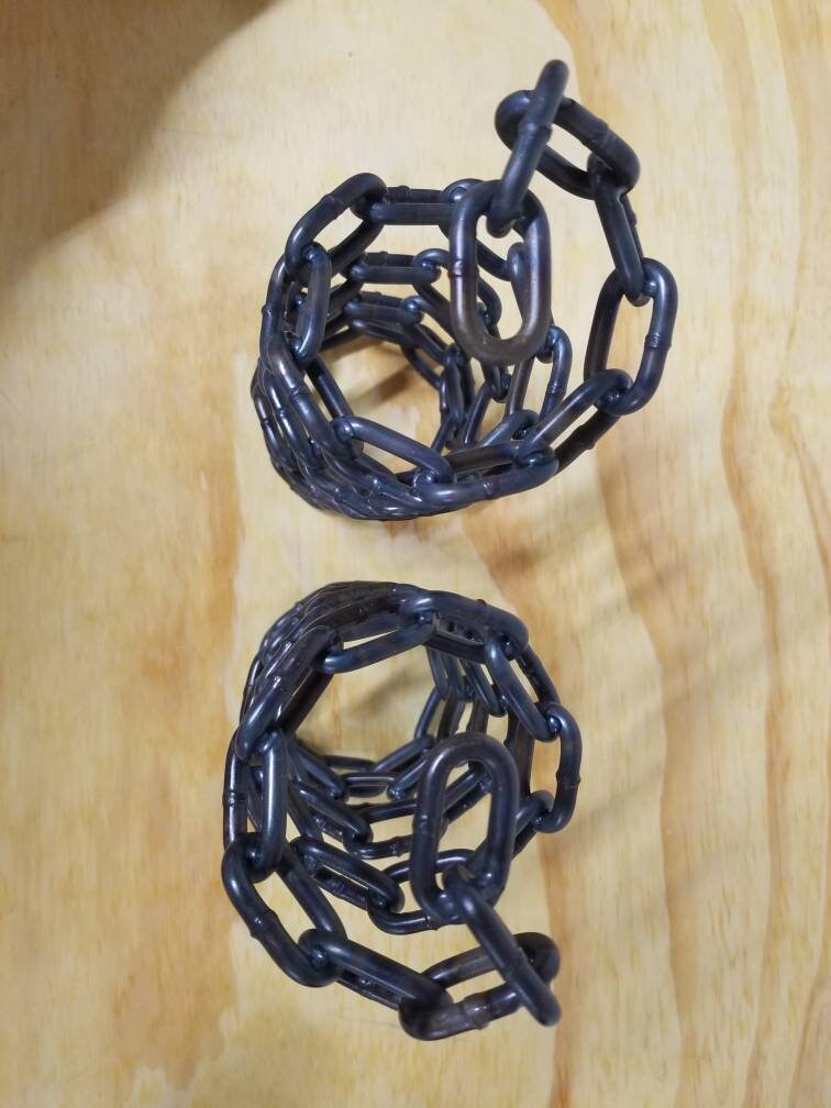 Industrial Steel Steampunk Chain Pendant Light 2 Count Hand Made - Etsy