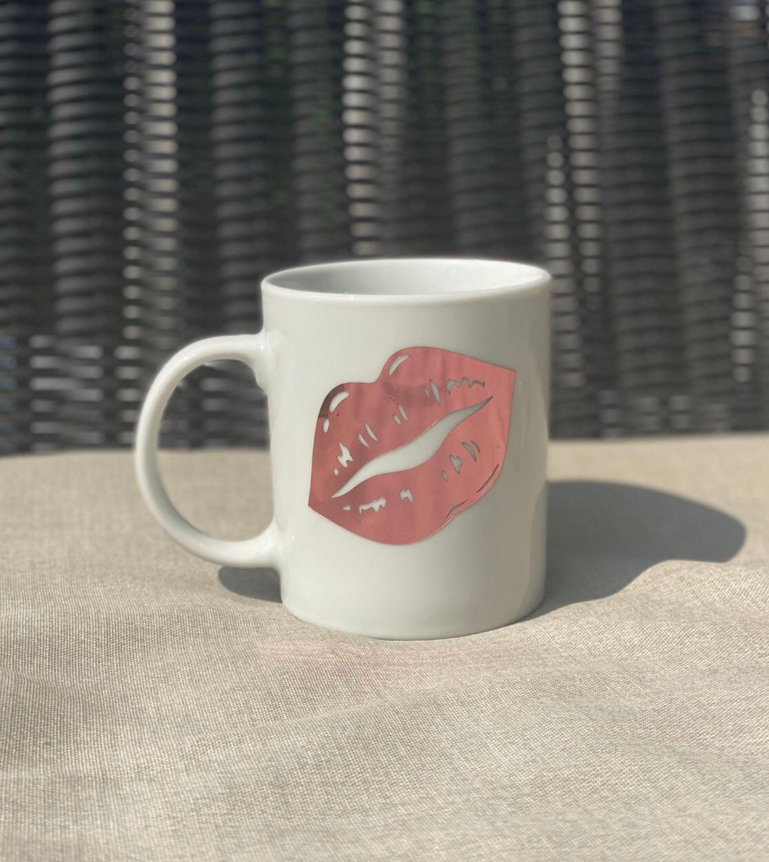 Lip Print Wine & Mug Set Lip Print Wine Glass Lip Print Mug - Etsy