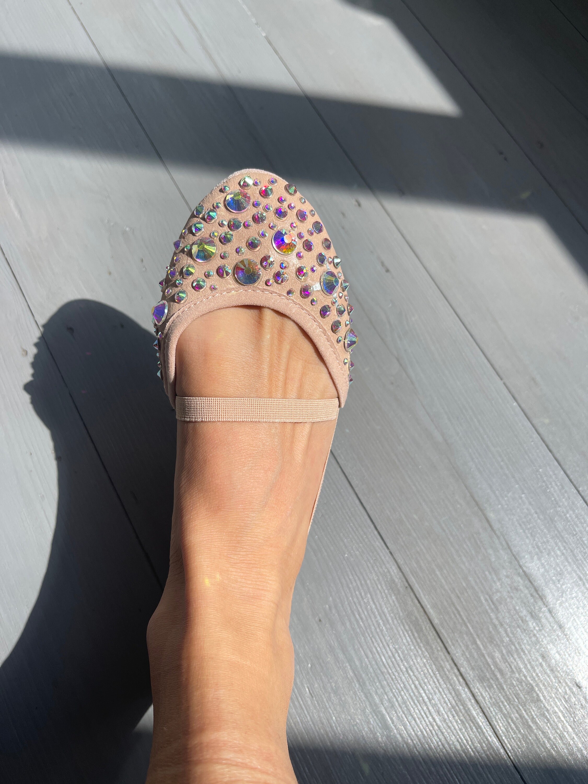 Sparkly Ballet/ Rhythmic Gymnastic/ Aerial/ Performing Shoes Covered in ...