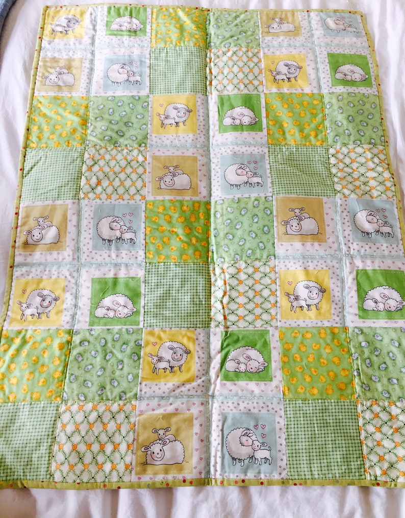 Handmade Bespoke Patchwork Quilt for Nursery Farm Theme | Etsy