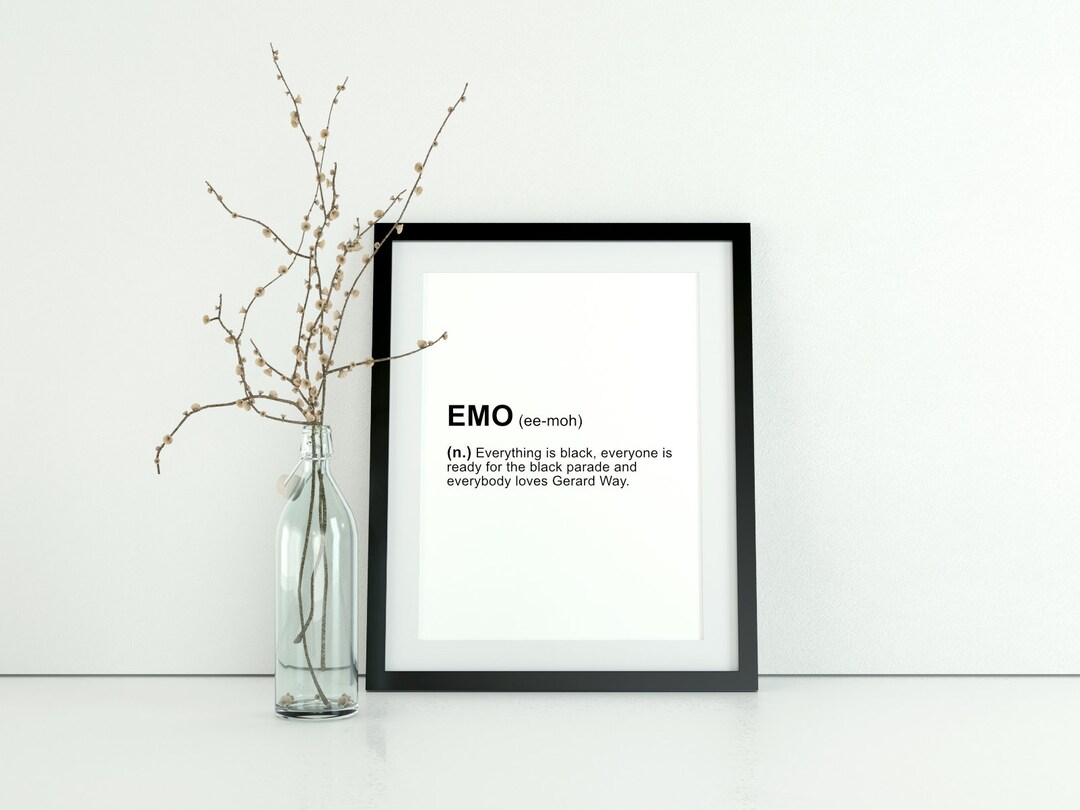 Emo Definition Art Print - Etsy