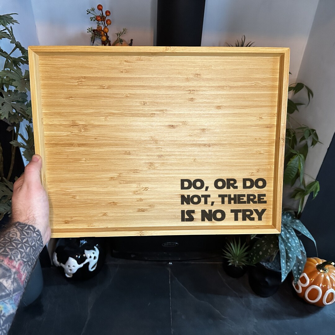 Star Wars Tray for Food or Carrying or Decorative Bamboo Yoda Rebel ...