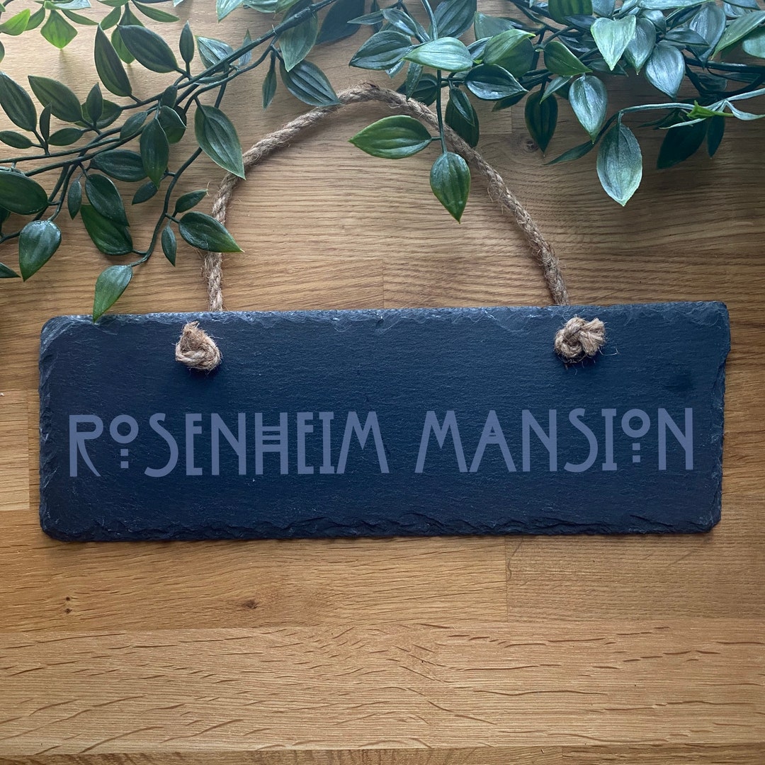 Rosenheim Mansion Slate Sign AHS American Horror Story Inspired Sign - Etsy