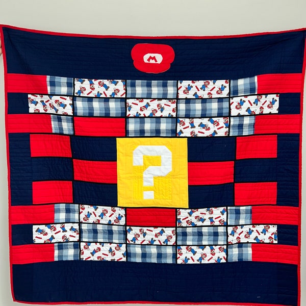 Mario Quilt - Etsy