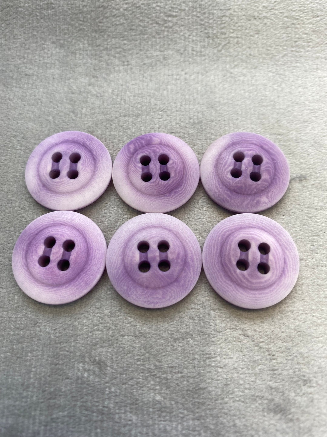 Matt Buttons Lilac Ombre Design 19mm a Set of 6 - Etsy