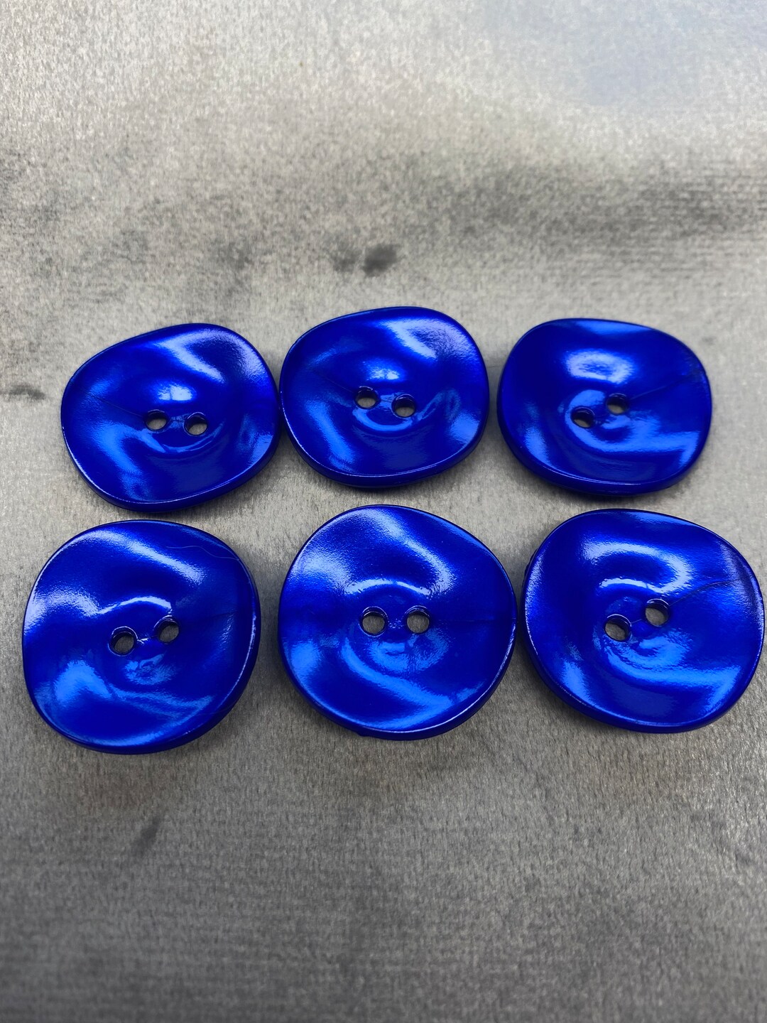 Glossy Buttons Royal Blue Satin Finish 26mm a Set of 6 - Etsy