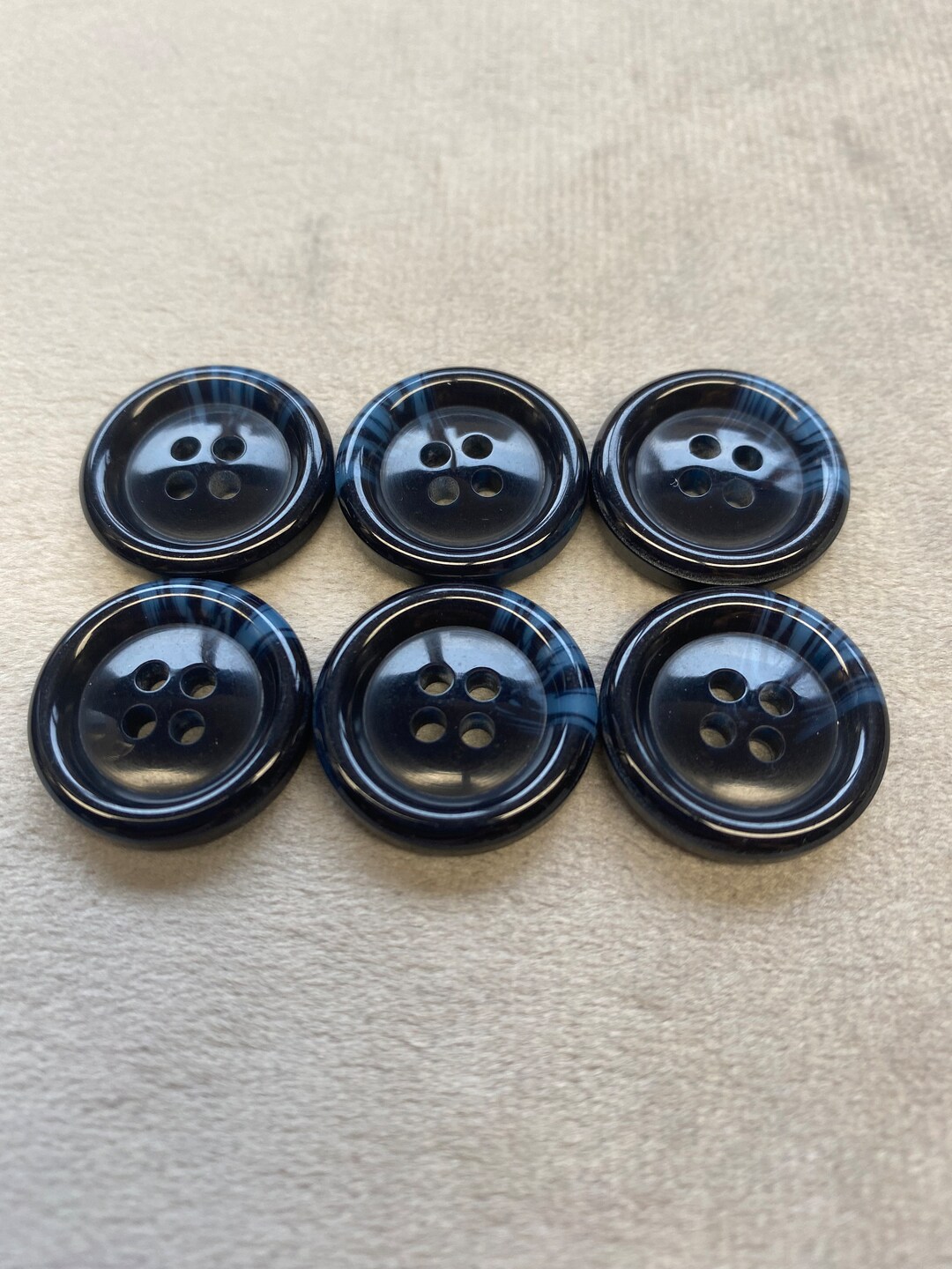 Suit Buttons Navy Blue Mingle 19mm a Set of 6 - Etsy