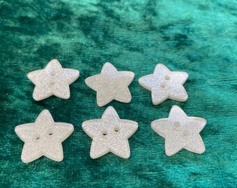 Glitter Star Buttons - Etsy
