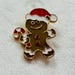 Santa Gingerbread Man Button 21 X 25mm Sold Individually Metal and ...
