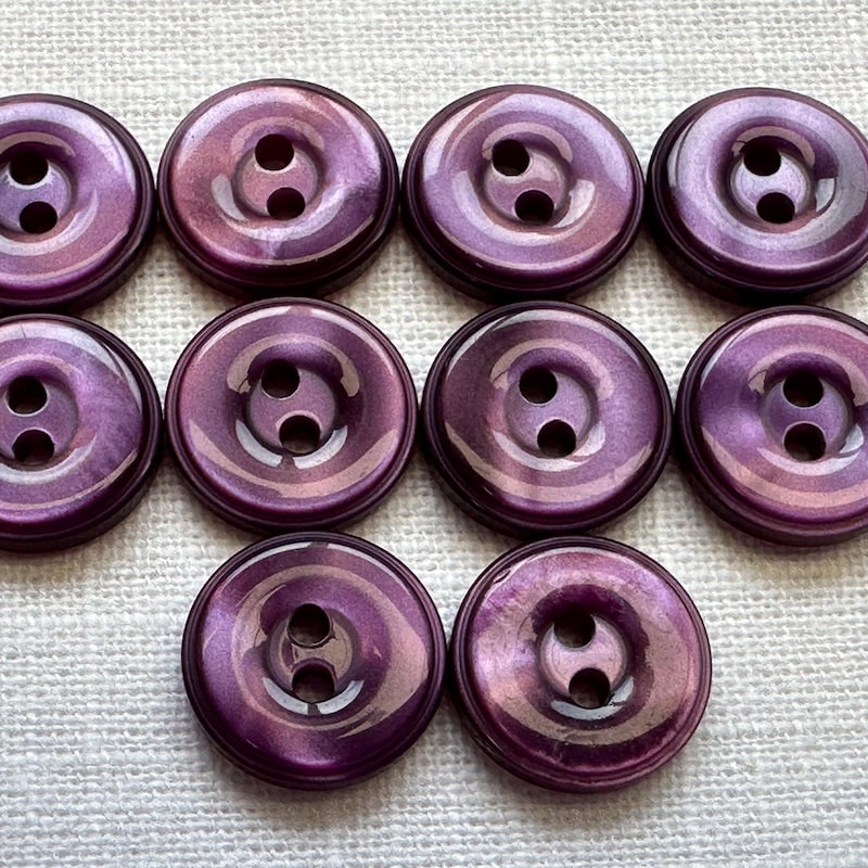 Purple Buttons - Etsy