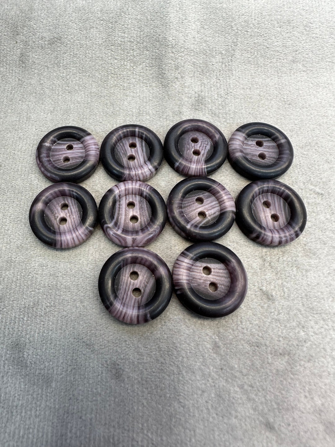 Ombre Buttons Grape Purple 19mm a Set of 10 - Etsy