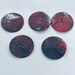 Cerise Shell Buttons 34mm a Set of 5 With an Iridescent Finish Eco - Etsy