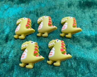 Dinosaur Buttons - Etsy