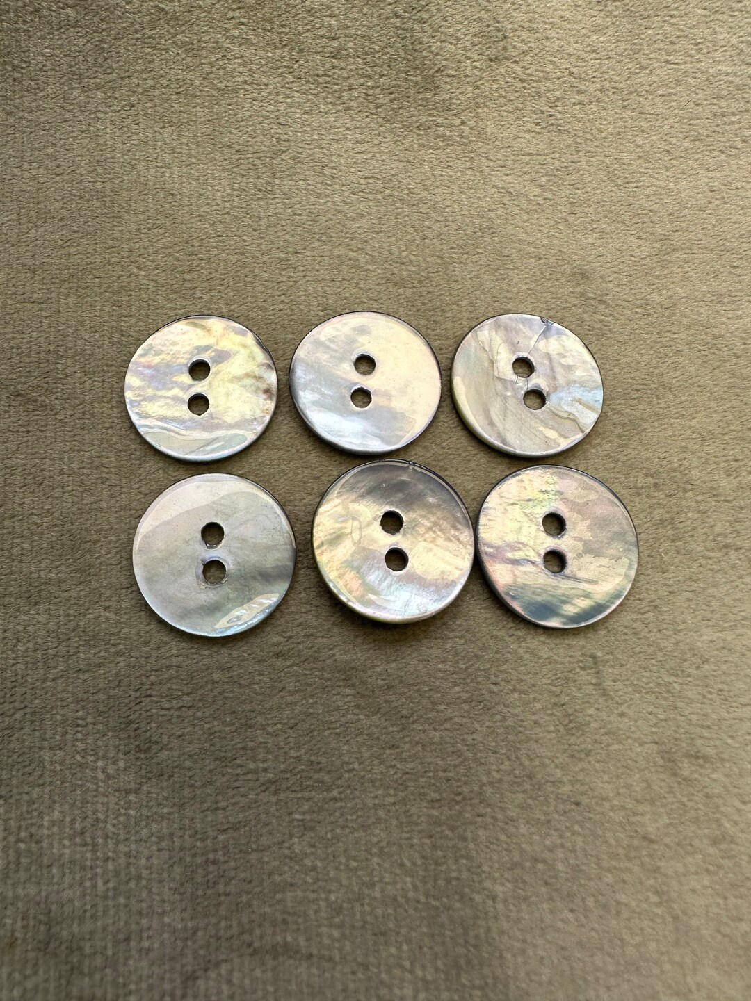 Shell Buttons Powder Blue Iridescent Finish 17mm a Set of 6 - Etsy