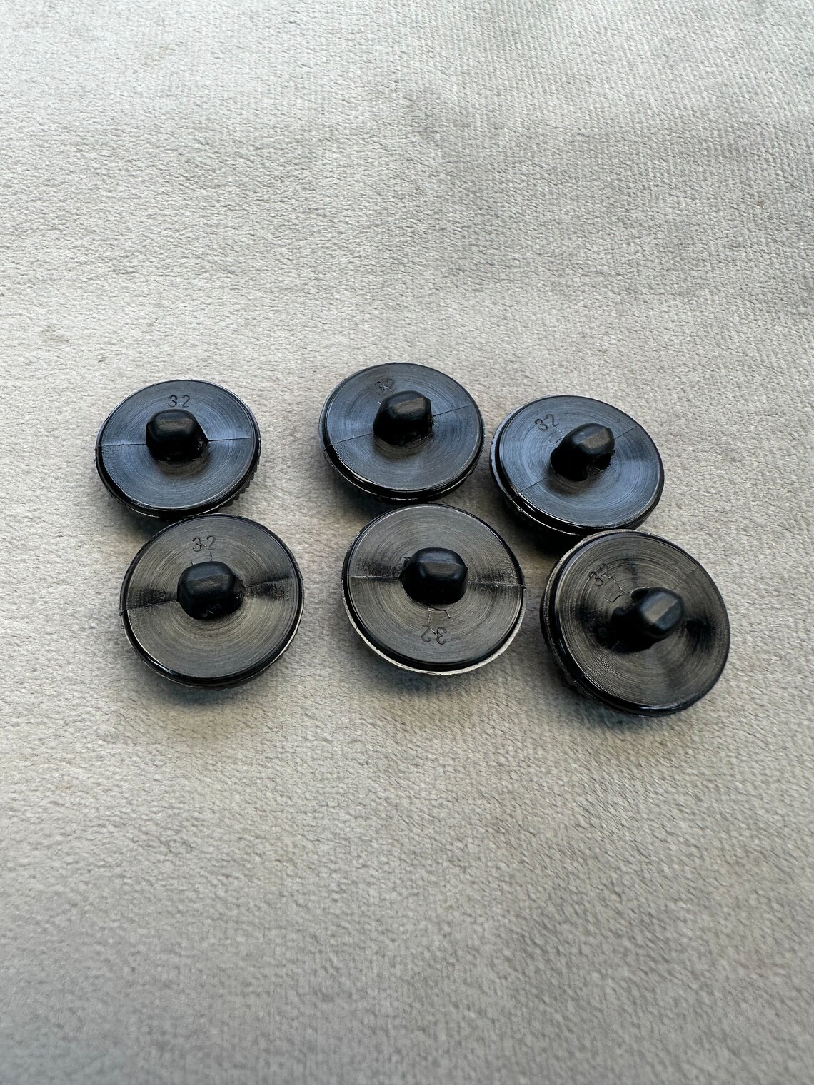 Textured Buttons Black Woven Effect 20mm a Set of 6 - Etsy