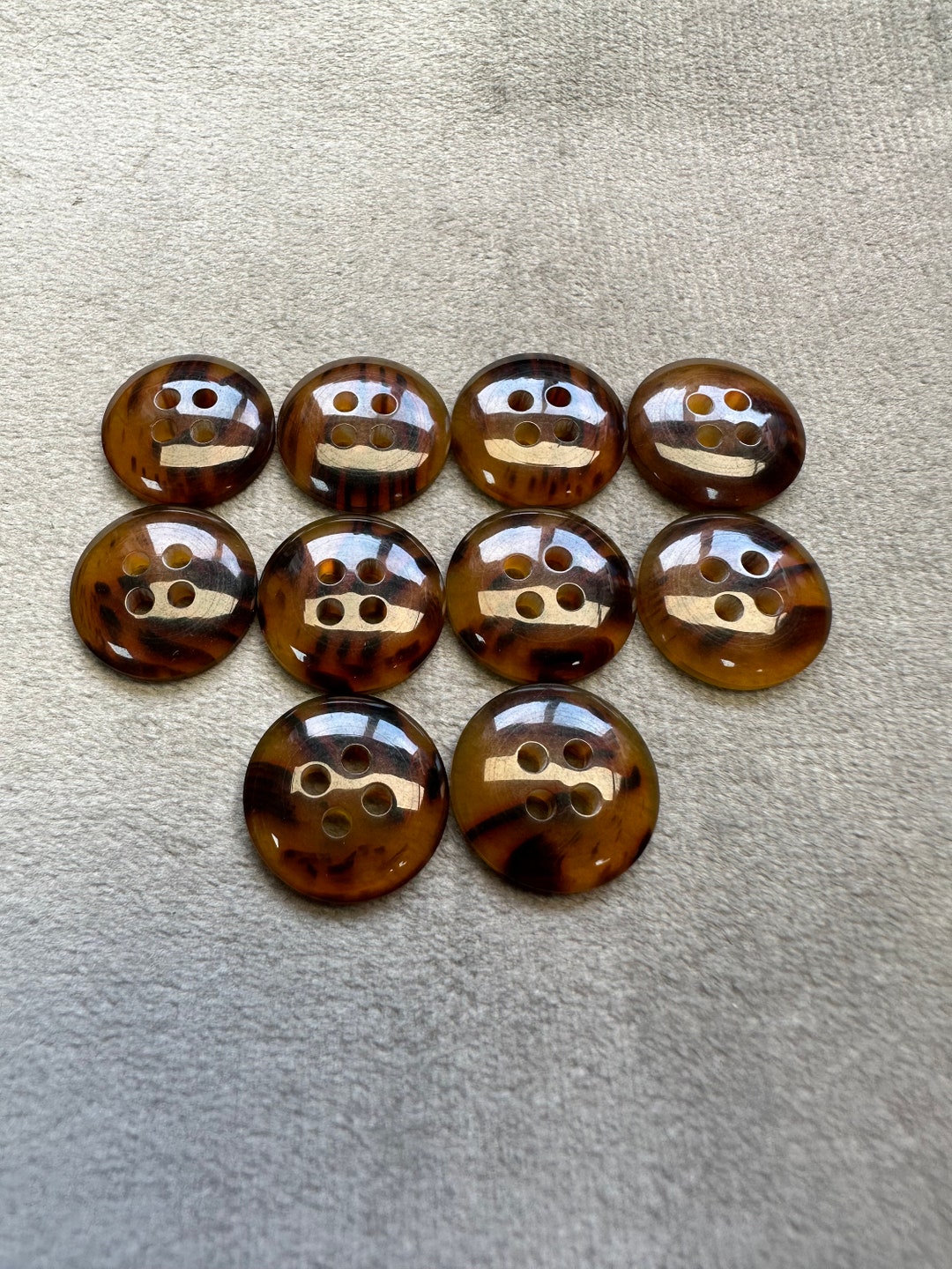 Faux Tortoiseshell Buttons 14mm a Set of 10 - Etsy