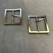 Metal Buckle Silver-tone Square Design With a Prong to Fit a Belt 35mm ...