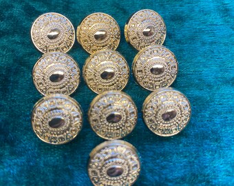 Gold Tone Buttons | Etsy