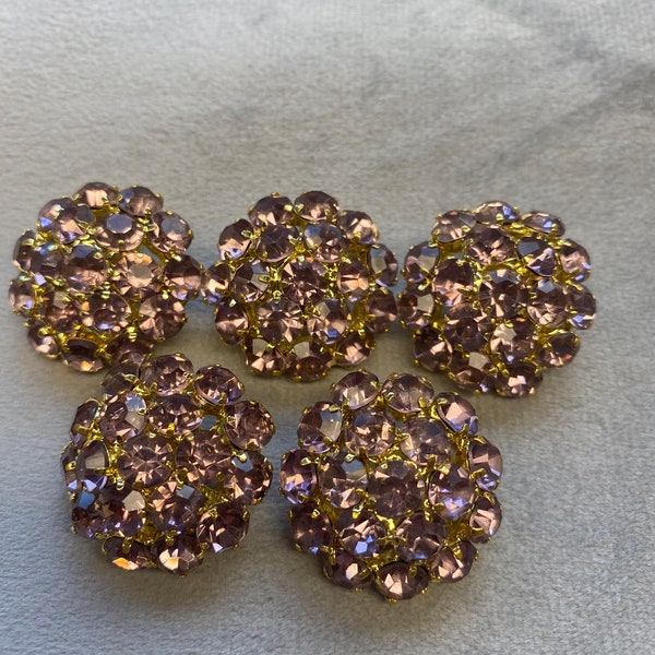 Rhinestone Buttons - Etsy