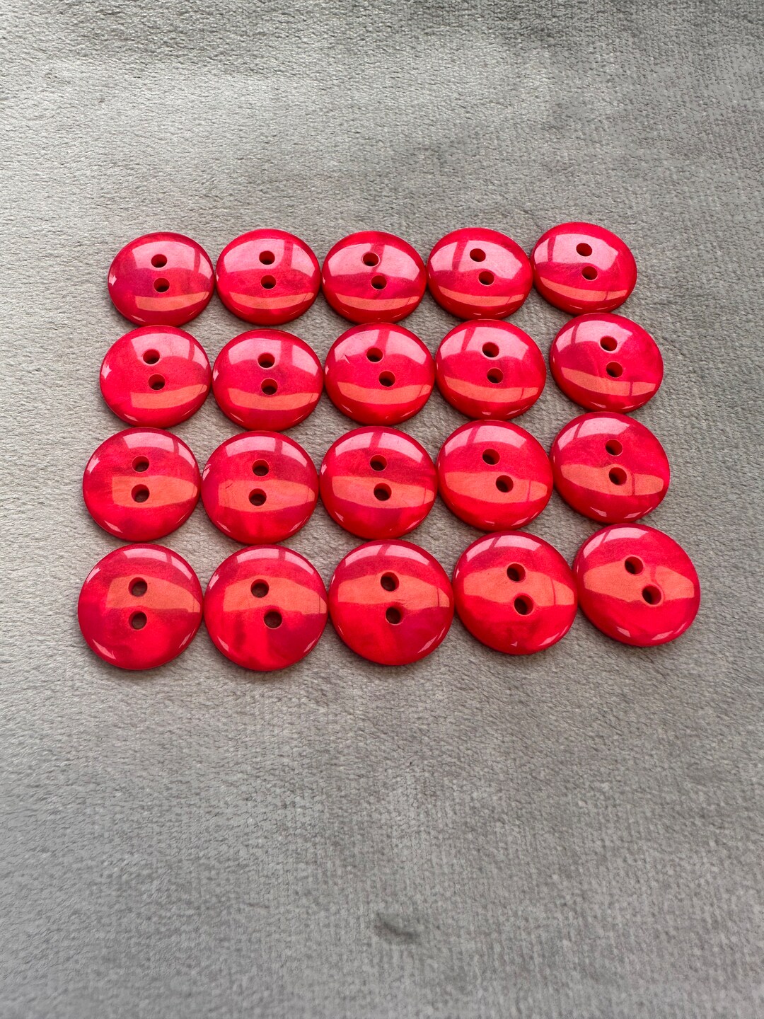 Pearly Buttons Red Classic Style 15mm a Set of 20 - Etsy