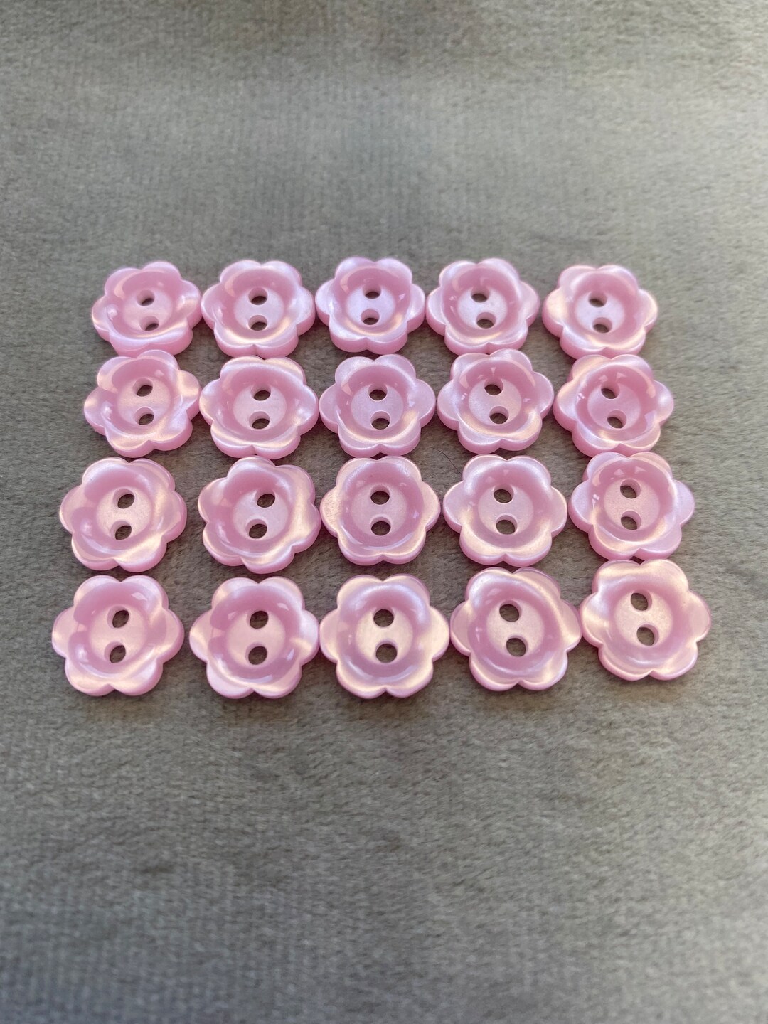 Daisy Buttons Pink Pearly Finish 11mm a Set of 20 - Etsy