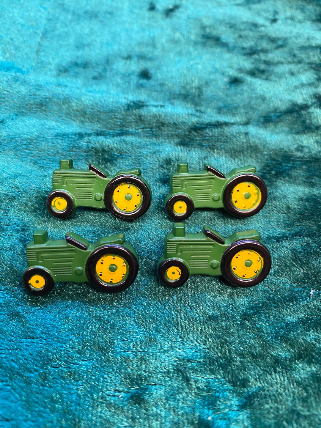 Tractor Buttons Green and Yellow by Dill 24mm a Set of 4 - Etsy