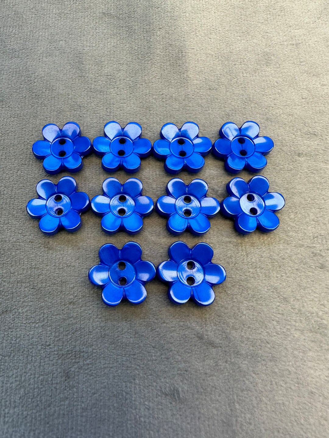 Daisy Buttons Royal Blue 17mm a Set of 10 - Etsy