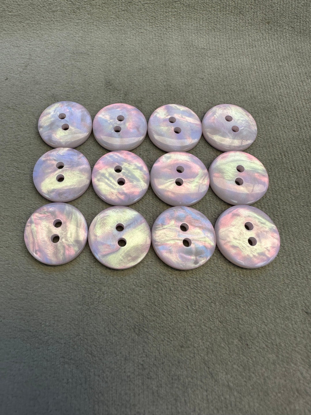 Iridescent Buttons Lilac Pearly Finish 17mm a Set of 12 - Etsy