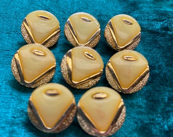 Yellow Gold Buttons | Etsy