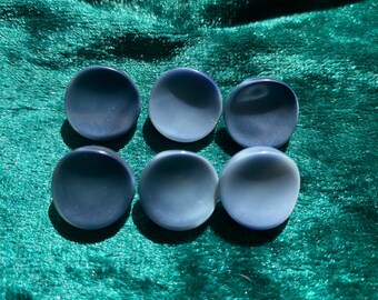 Blue Glass Buttons | Etsy