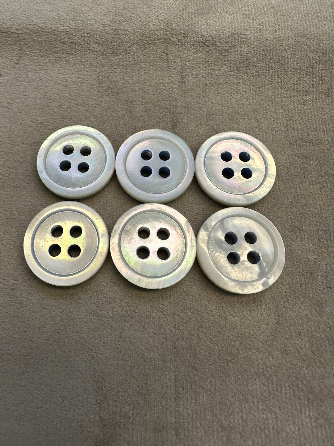 Shell Buttons Ice Blue Chunky Design 25mm a Set of 6 - Etsy