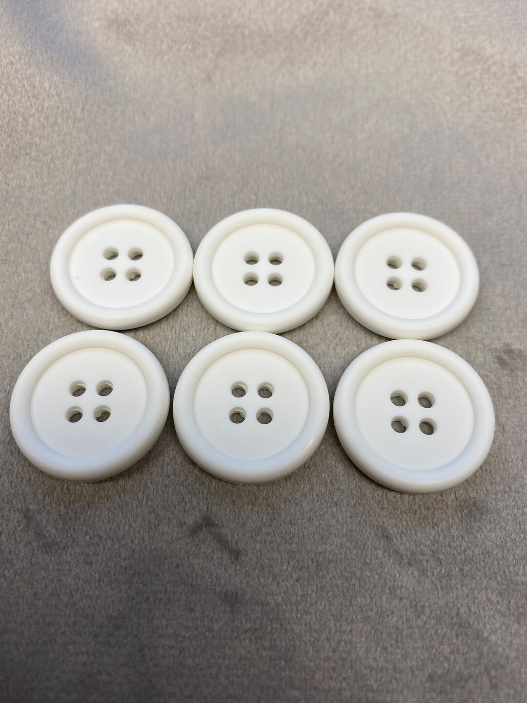 Matt Buttons White Classic Style 21mm a Set of 6 - Etsy UK