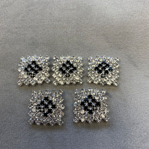 Rhinestone Buttons - Etsy