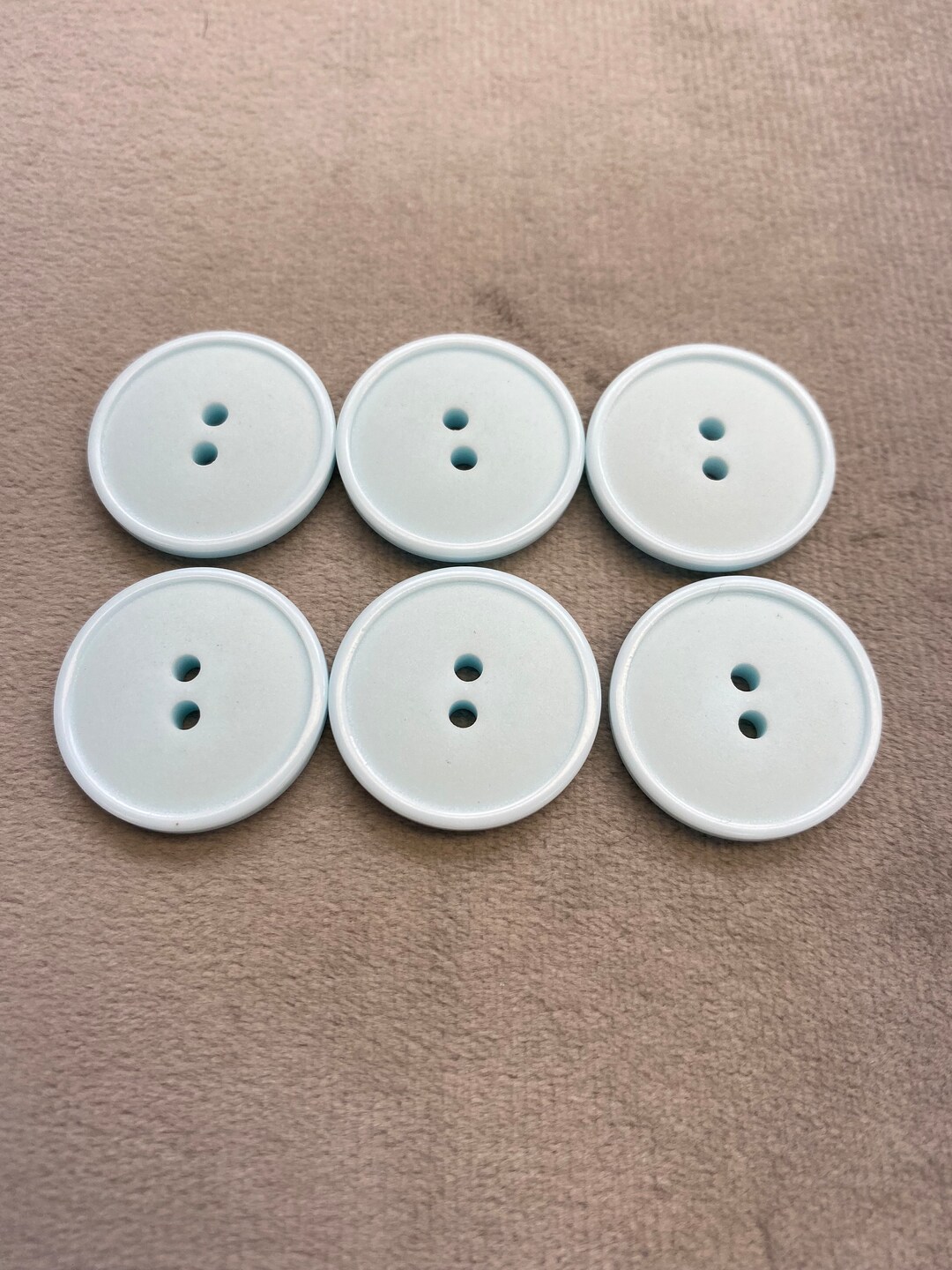 Classic Buttons Aqua Blue 22mm a Set of 6 - Etsy