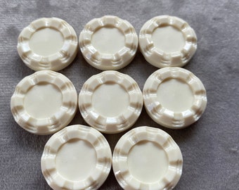 22mm Cream Buttons - Etsy