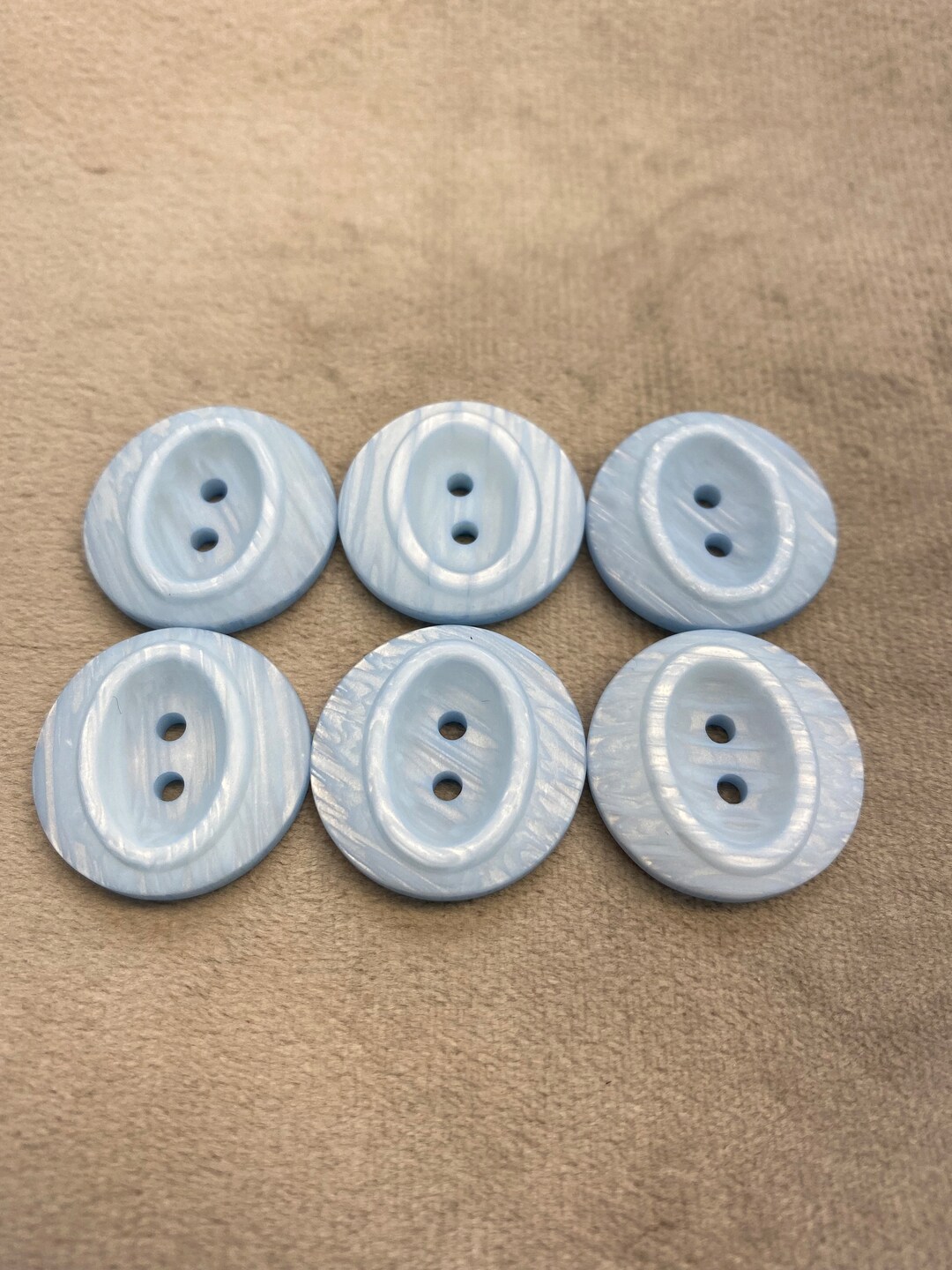 Ombre Buttons Powder Blue Oval Design 22mm a Set of 6 - Etsy