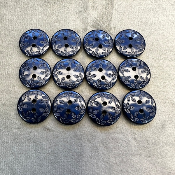 Dark Blue Buttons - Etsy UK