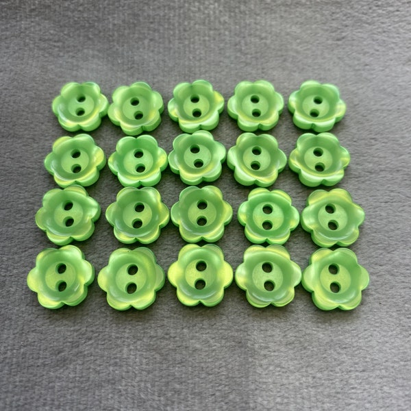 Lime Green Buttons - Etsy