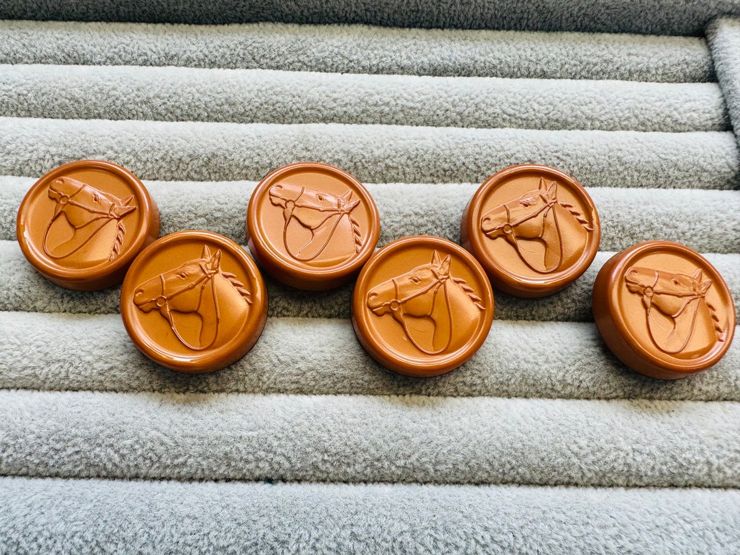 Vintage Horse Buttons Tan 28mm a Set of 6 - Etsy