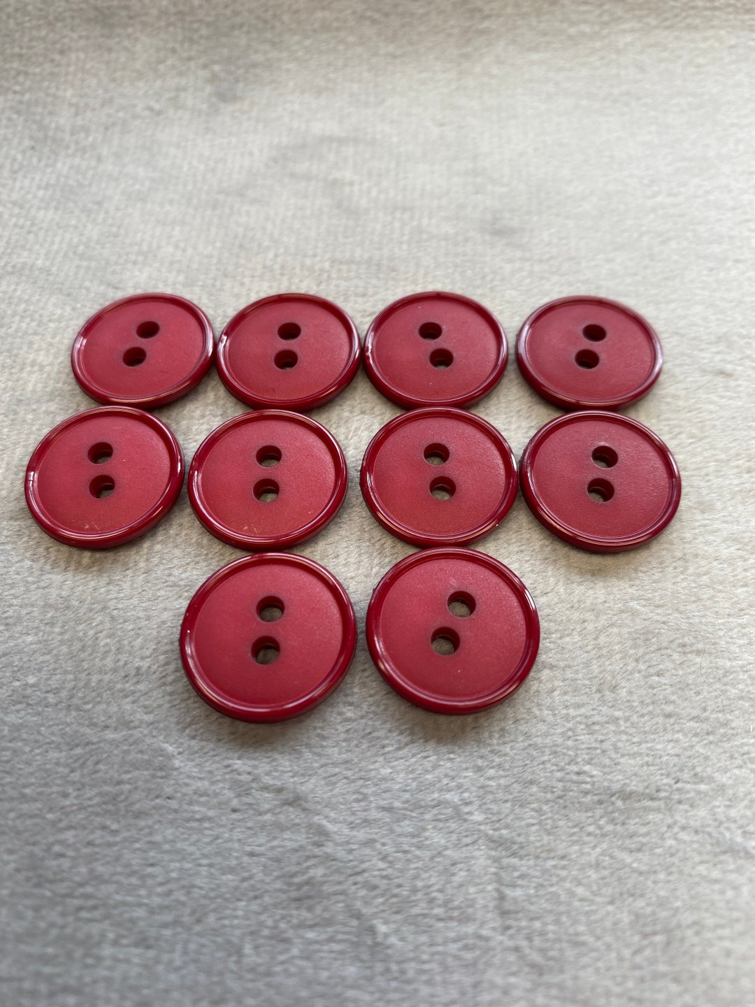 Matt Buttons Burgundy Classic Style 14mm a Set of 10 - Etsy