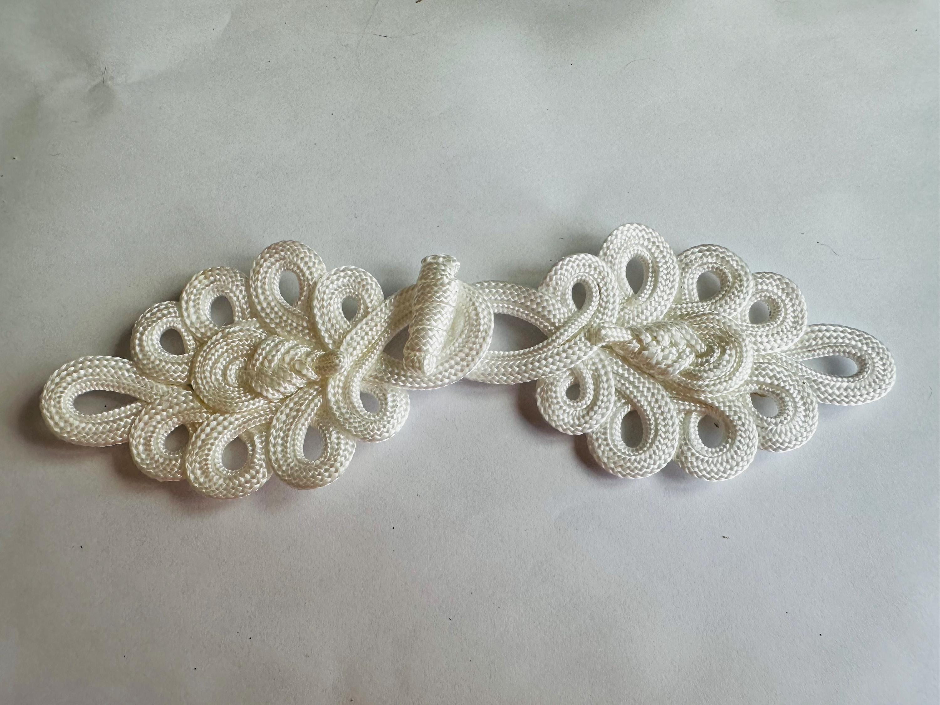 Light Cream Frog Closure: Ornate Cloak Fastener, Knitwear Detail - Etsy