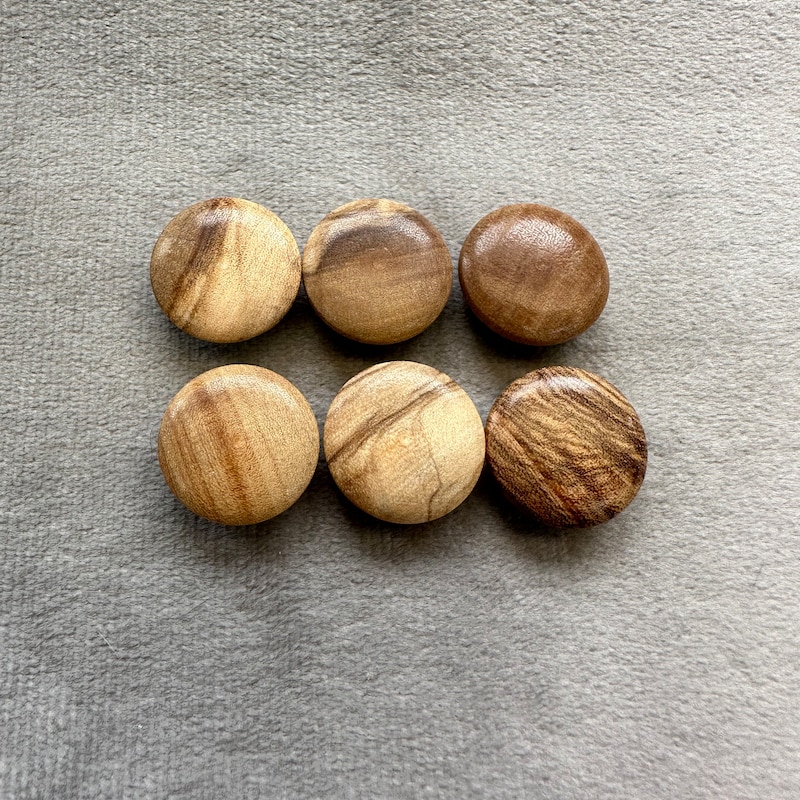 Round Wooden Buttons - Etsy